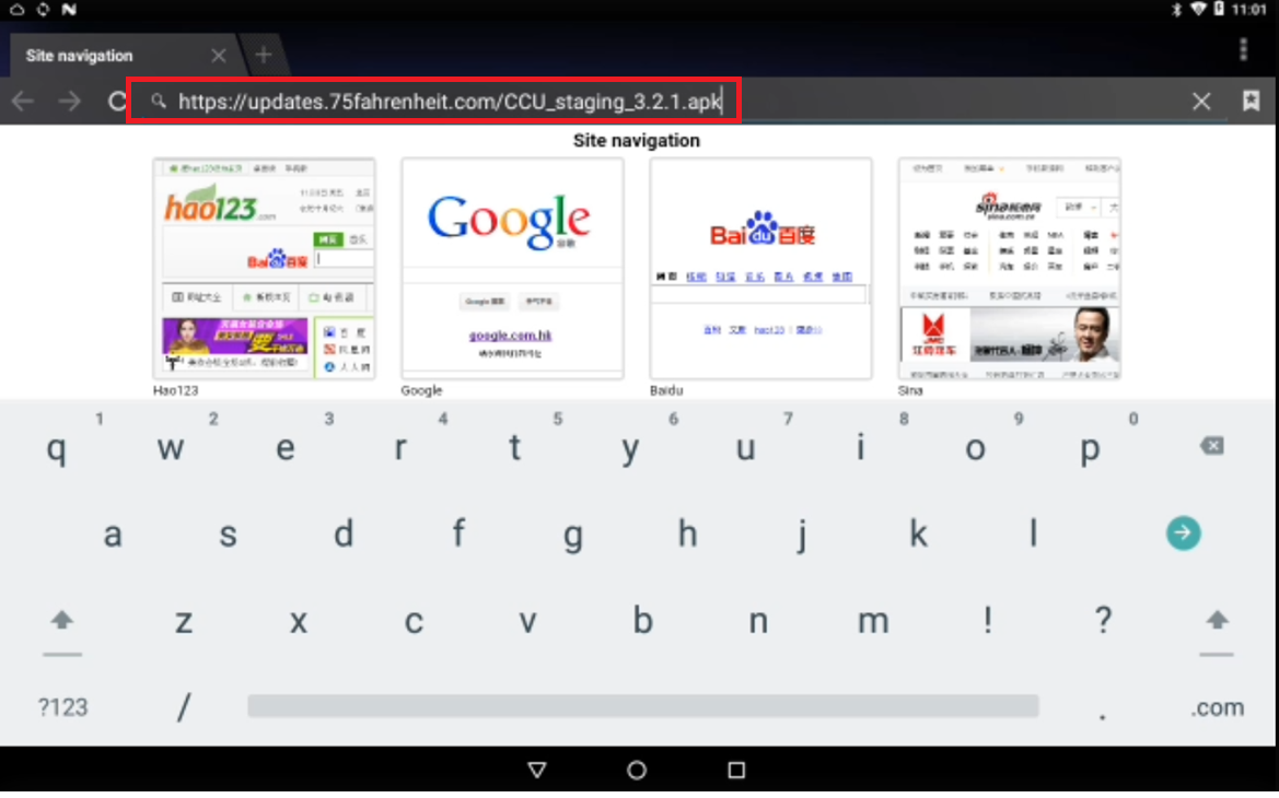 Update a CCU Via the Android Web Browser – Airoverse