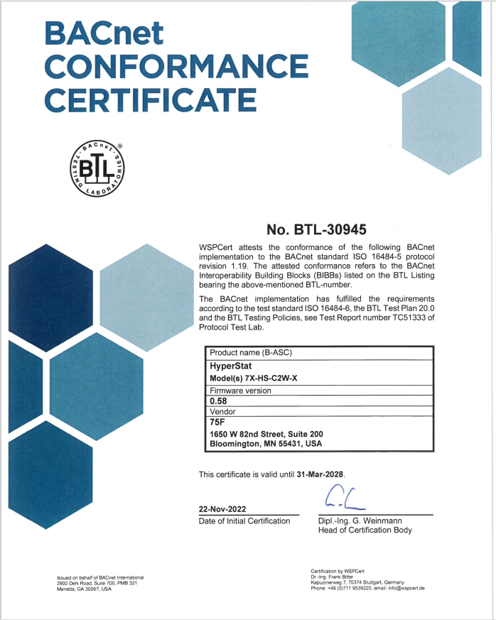 HyperStat as a BACnet Server – Airoverse