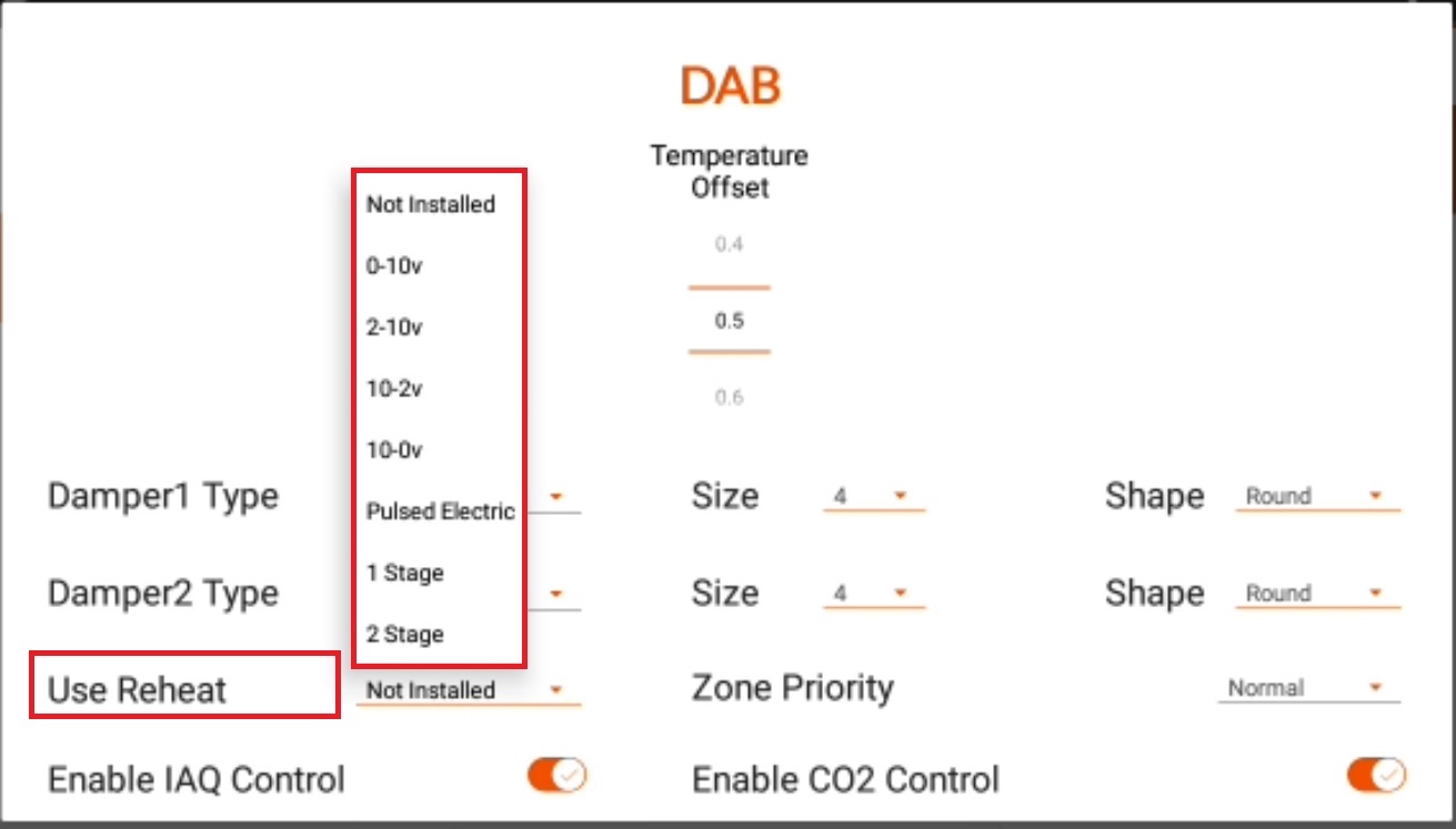 Reheat for DAB Terminal Profile – Airoverse