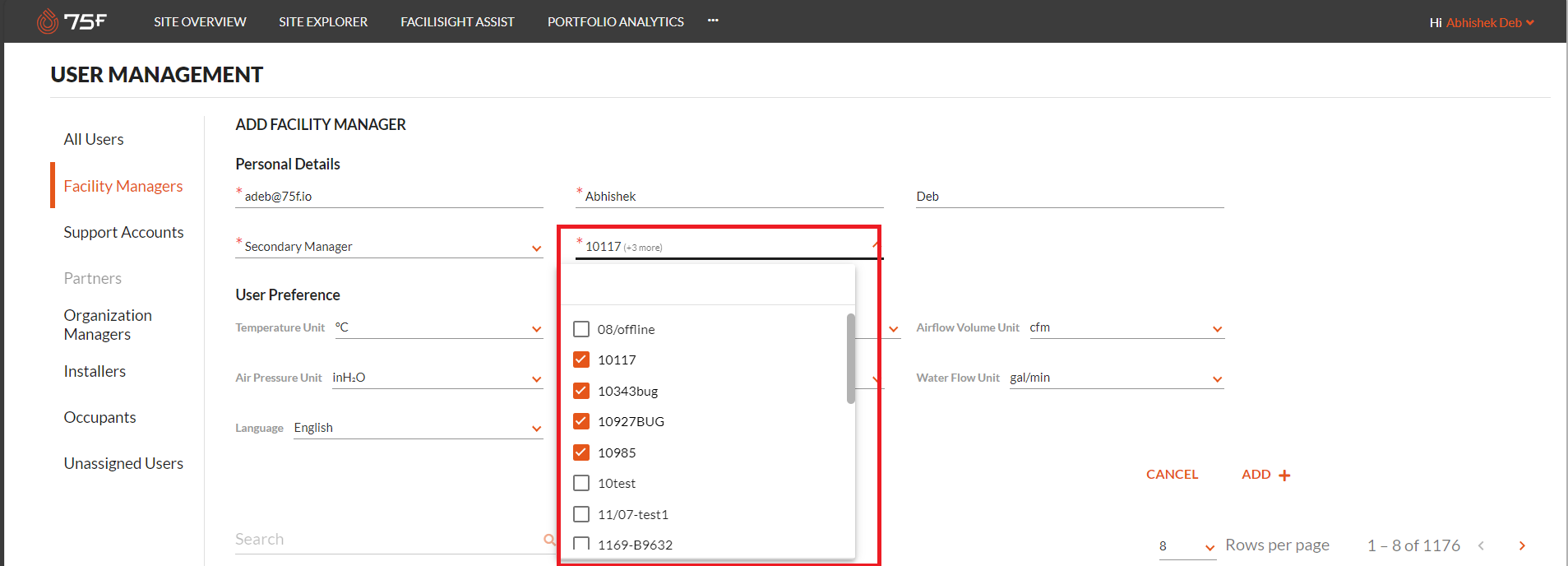 User Management- Internal – Airoverse